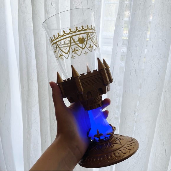 Disney | Dining | Disney Color Changing Princess Golden Castle Goblet ...